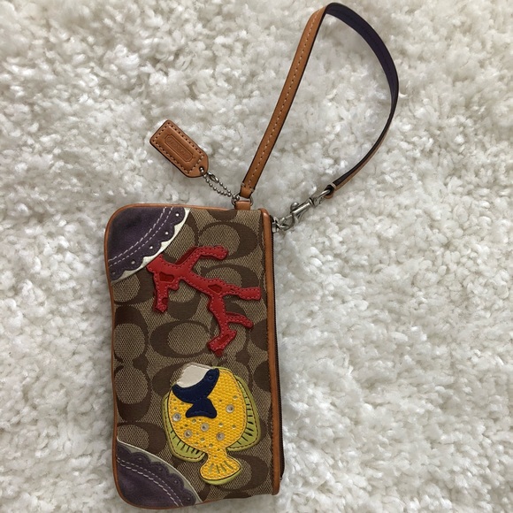 Coach | Bags | Coach Fish Wristlet Rare | Poshmark